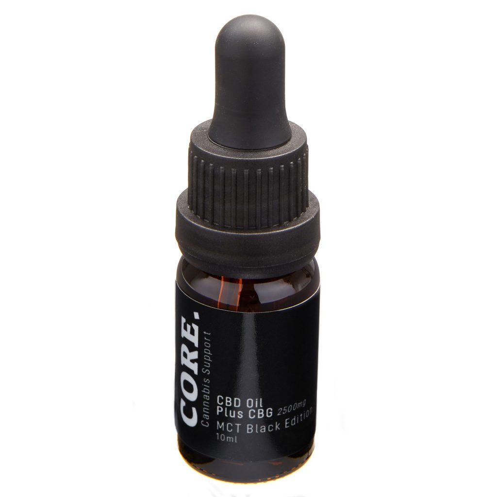CORE CBD Oil 2500mg in MCT – Black Edition 10ml - Aura CBD Oil